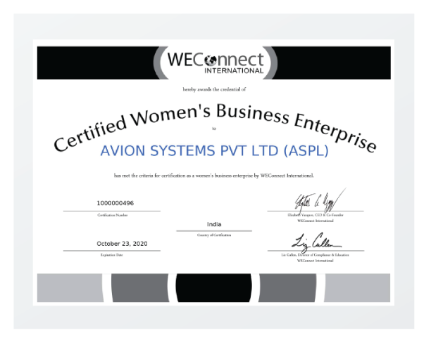 Awards and Certification – Avacend Solutions